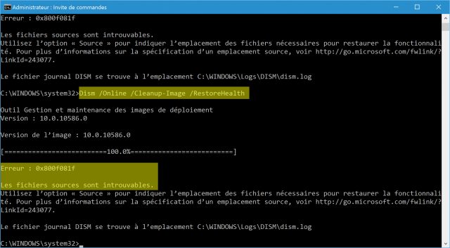Réparer l’image de Windows 10 avec DISM – Le Crabe Info