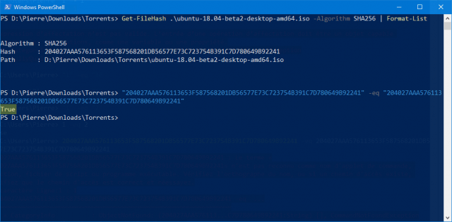 Vérifier l’intégrité d’un fichier (MD5, SHA1, SHA256…) sur Windows – Le Crabe Info