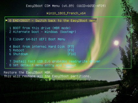Créer une clé USB multiboot UEFI avec Easy2Boot – Le Crabe Info