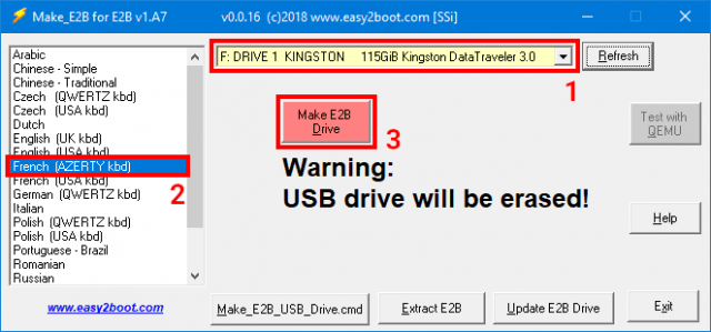 Créer une clé USB multiboot UEFI avec Easy2Boot – Le Crabe Info