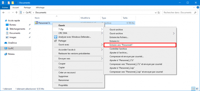 Windows : compresser un fichier ou un dossier avec 7-Zip – Le Crabe Info