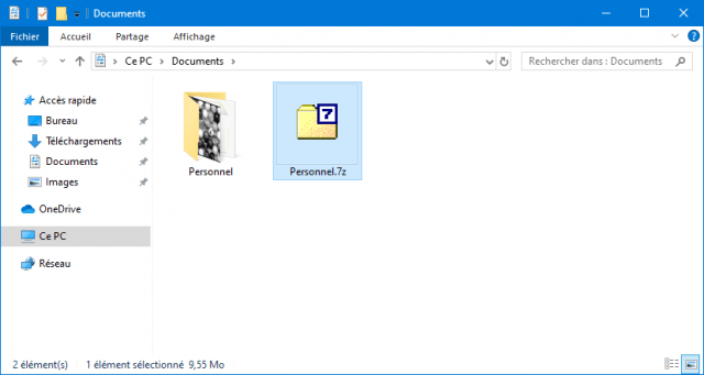 Windows : compresser un fichier ou un dossier avec 7-Zip – Le Crabe Info