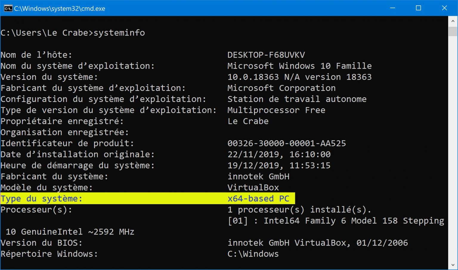 32 ou 64 bits ? Comment savoir (Windows et processeur) – Le Crabe Info