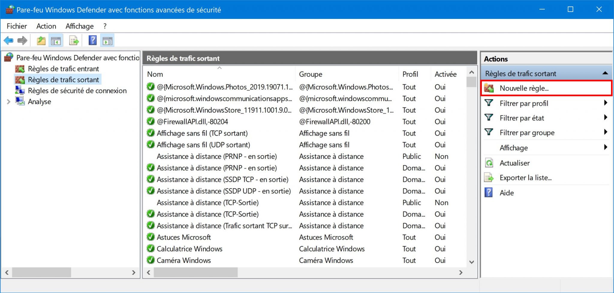 Bloquer une application avec le Pare-feu Windows Defender – Le Crabe Info