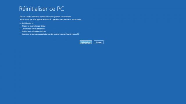 Réinitialiser Windows 10 depuis le cloud – Le Crabe Info