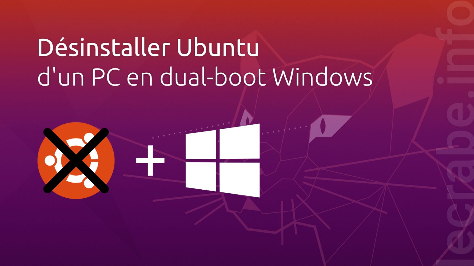 Installer Ubuntu 22.04 LTS en dual-boot avec Windows [11, 10] – Le Crabe Info