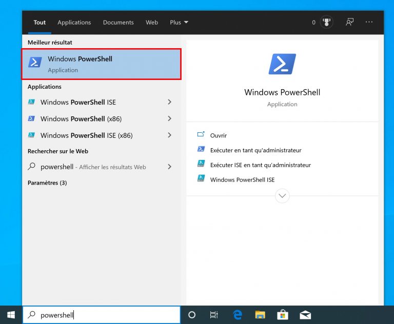 Ouvrir PowerShell sur Windows – Le Crabe Info