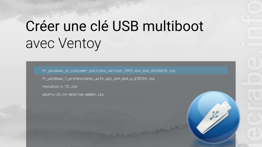 Créer une clé USB bootable avec Rufus – Le Crabe Info