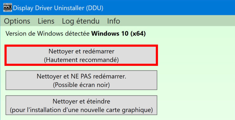 Réinstaller proprement le pilote de la carte graphique (NVIDIA, AMD, Intel) avec DDU – Le Crabe Info