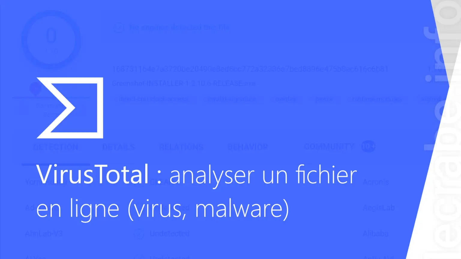 VirusTotal : analyser un fichier en ligne (virus, malware) – Le Crabe Info