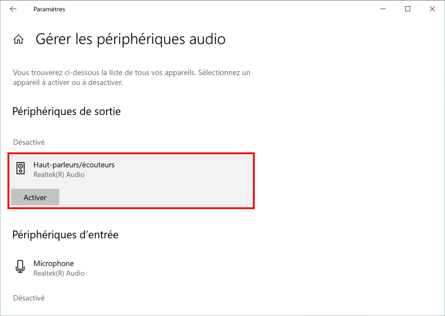 Plus de son : résoudre les problèmes de son dans Windows 10 – Le Crabe Info
