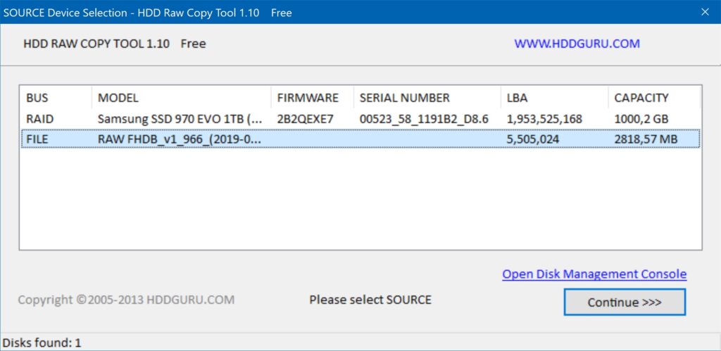 Télécharger HDD Raw Copy Tool – Le Crabe Info