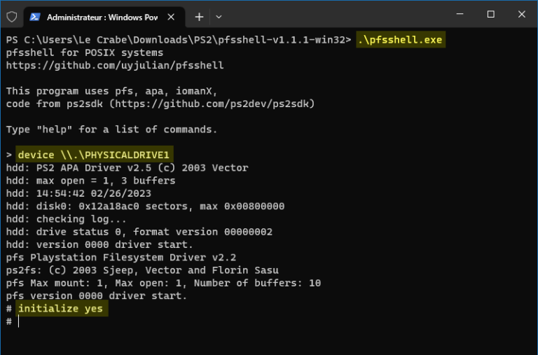 PlayStation 2 : formater un disque dur en PFS – Le Crabe Info