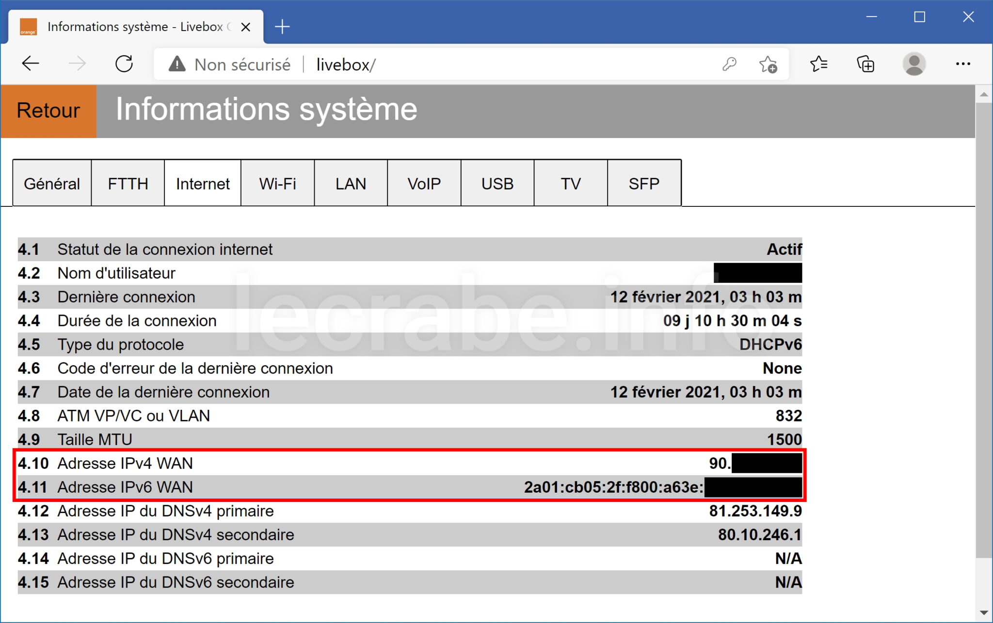 Comment Trouver Son Adresse IP Publique Le Crabe Info Comment Trouver Son Adresse IP Publique Le Crabe Info