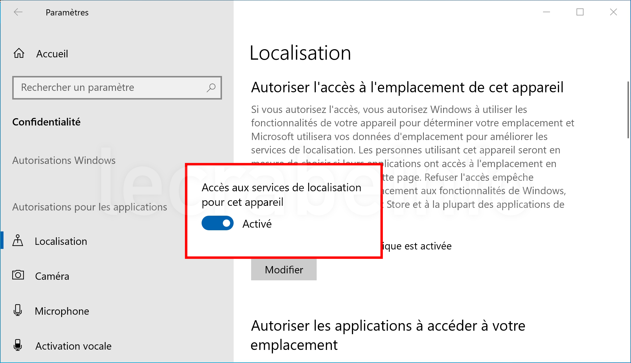 Windows 10 Activer La Localisation De L appareil Le Crabe Info