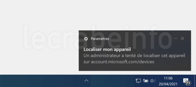 Windows 10 : localiser un ordinateur perdu ou volé – Le Crabe Info