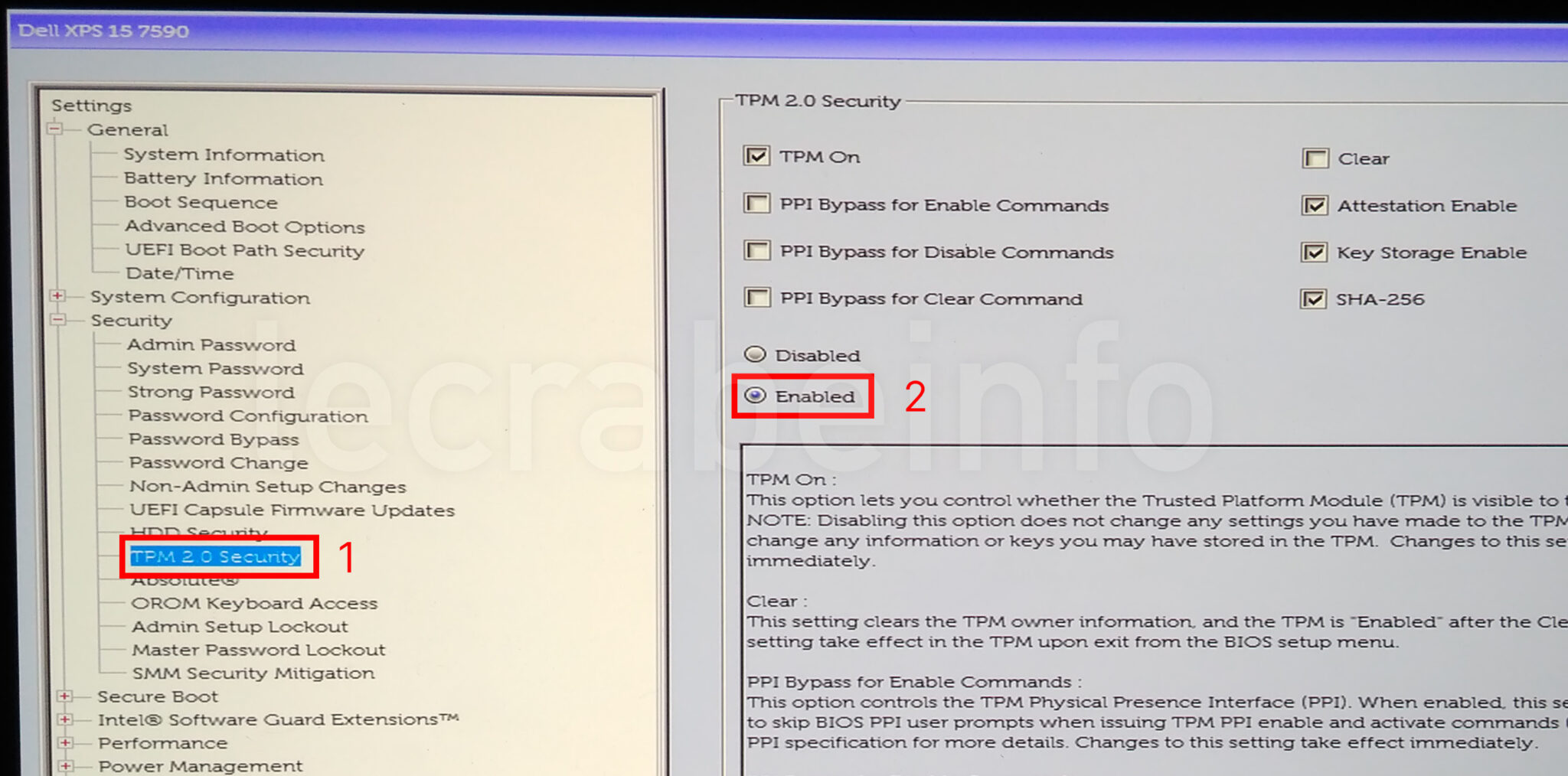 Windows 11 : activer le TPM 2.0 dans le BIOS/UEFI – Le Crabe Info