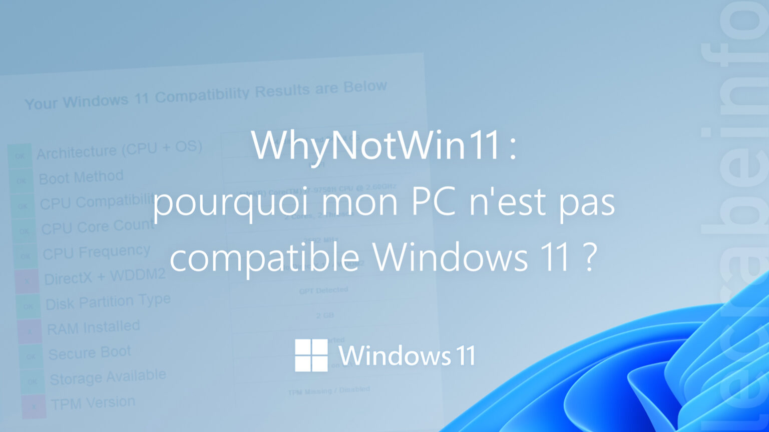 WhyNotWin11 : pourquoi mon PC n’est pas compatible Windows 11 ? – Le ...