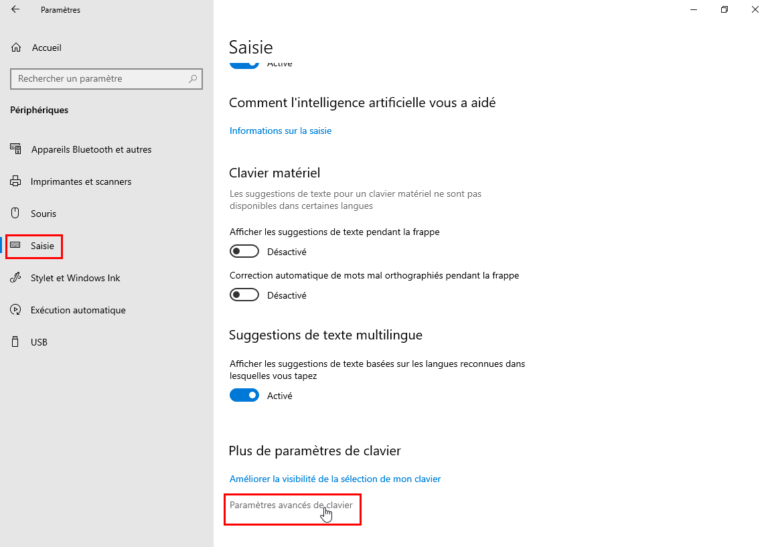 Windows 10 : changer la disposition et la langue du clavier – Le Crabe Info