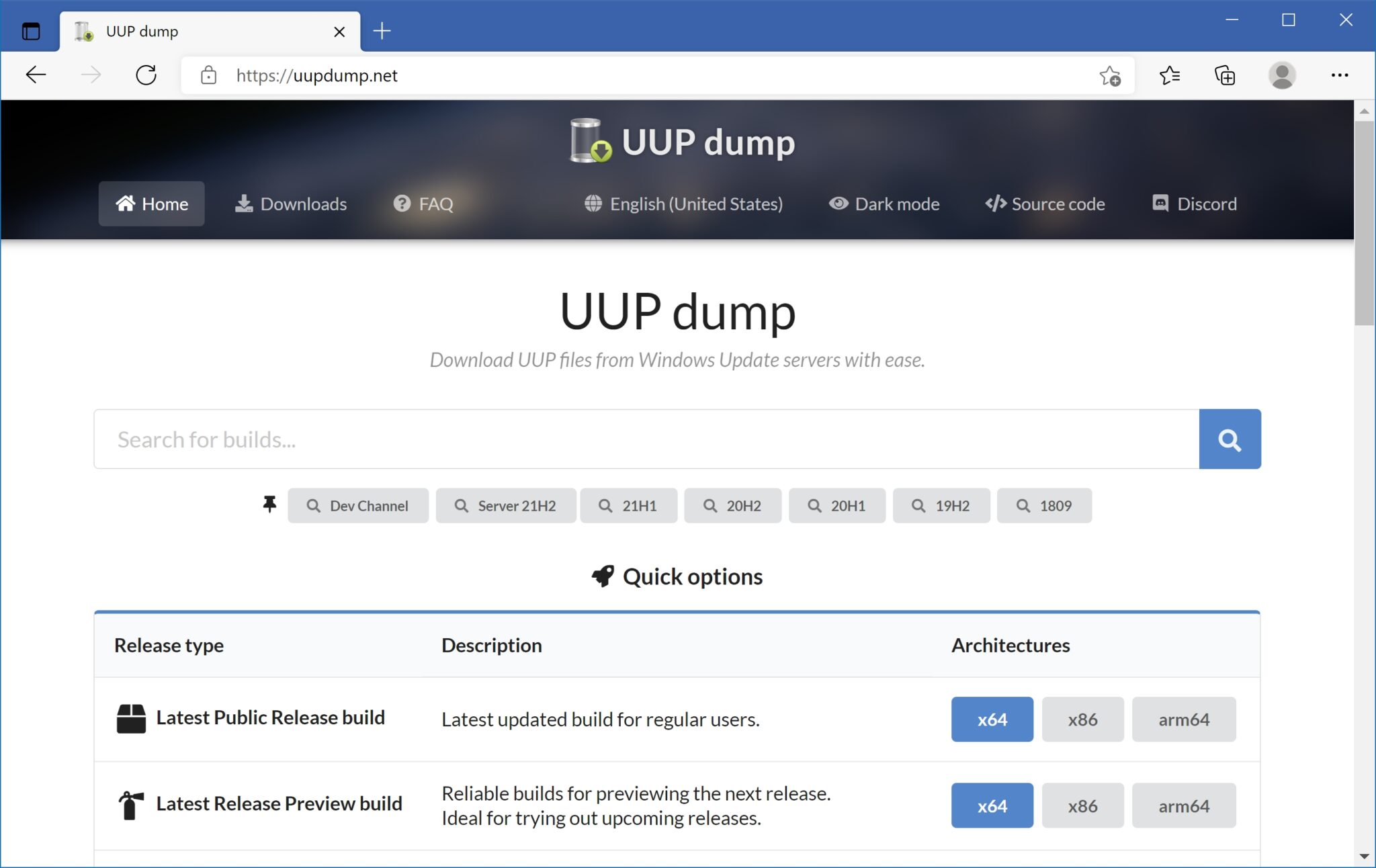 UUP Dump : télécharger tous les ISO de Windows 11 ou 10 – Le Crabe Info