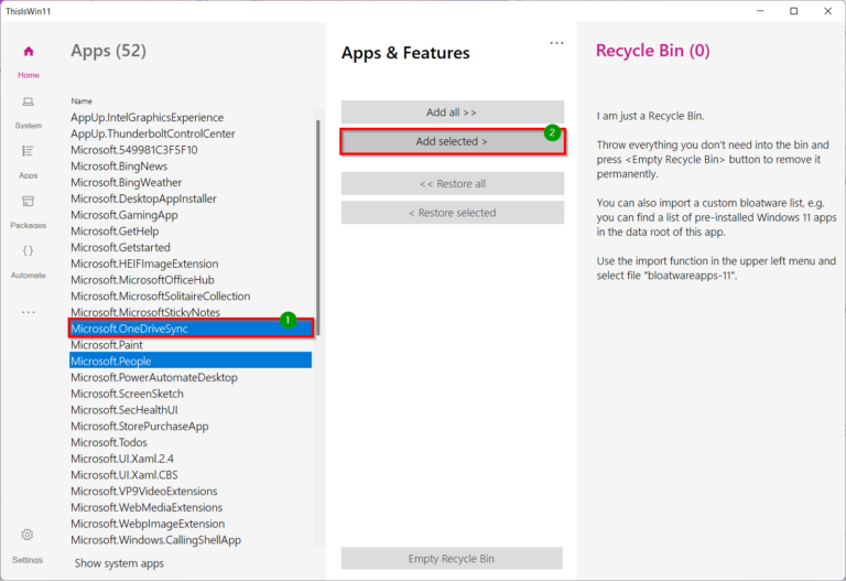 ThisIsWin11 : supprimer les bloatwares de Windows 11 – Le Crabe Info