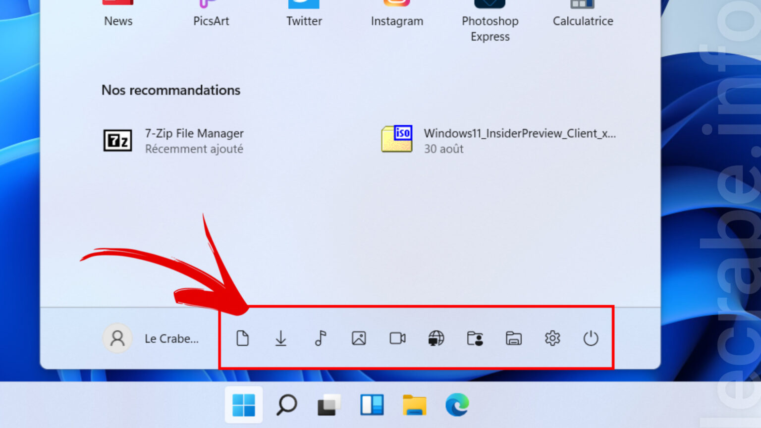 Créer un raccourci sur le Bureau de Windows – Le Crabe Info