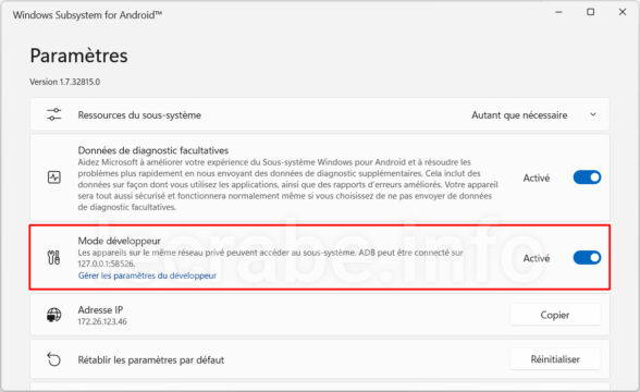 WSATools : installer une application Android en APK sur Windows 11 – Le Crabe Info