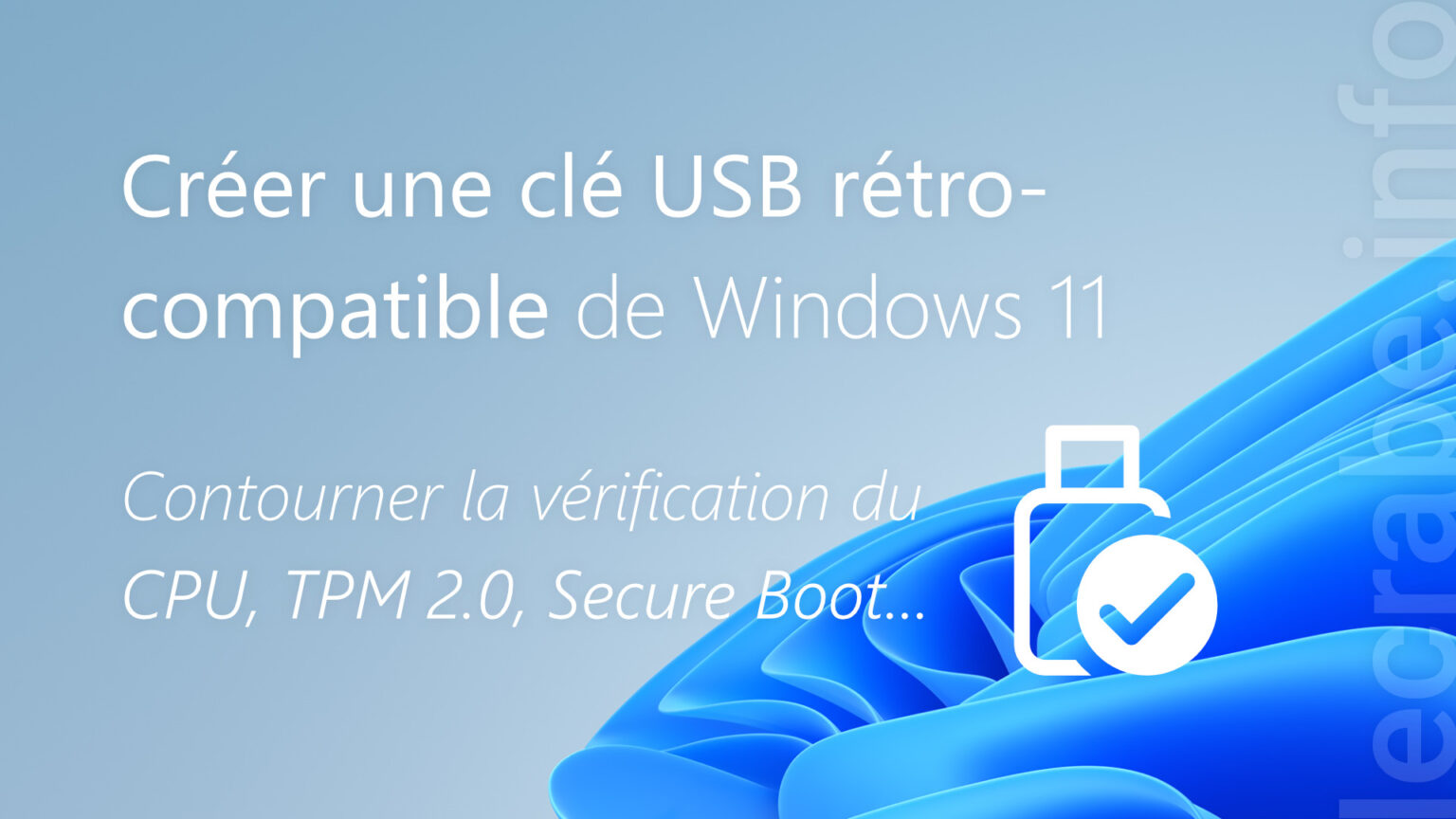 Créer une clé USB bootable avec Rufus – Le Crabe Info