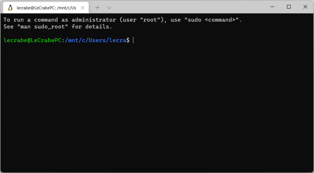 Windows 11 : installer WSL (Windows Subsystem for Linux) – Le Crabe Info