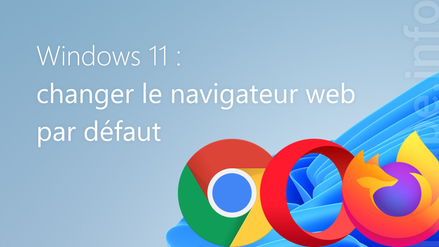 Windows 11 : changer le navigateur web par défaut – Le Crabe Info