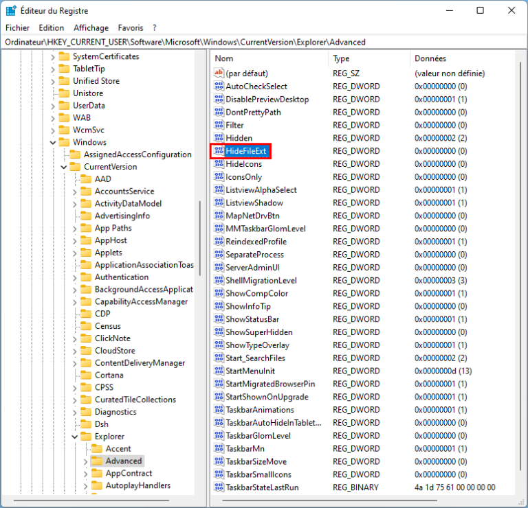 Windows 11 : afficher les extensions de noms de fichiers – Le Crabe Info