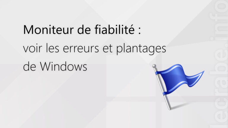 Moniteur de fiabilité : voir les erreurs et plantages de Windows – Le ... Moniteur de fiabilité : voir les erreurs et plantages de Windows – Le ...