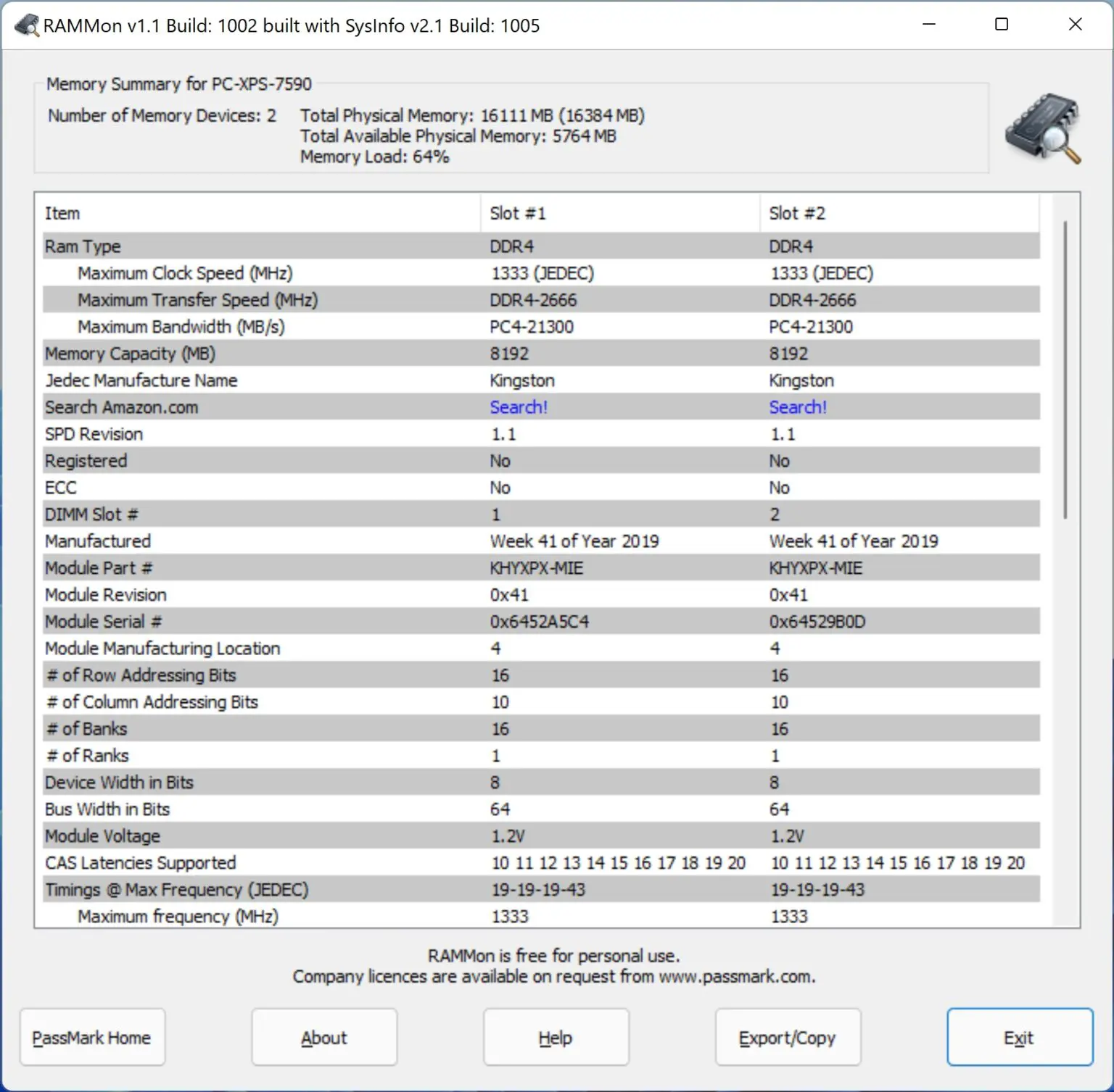 Télécharger MemInfo (gratuit) – Utilitaires – Le Crabe Info