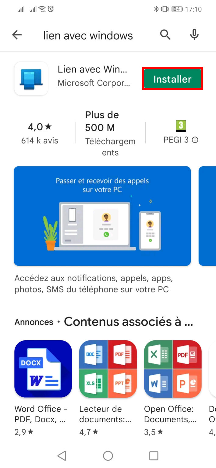 Associer un téléphone Android avec un PC Windows [11, 10]