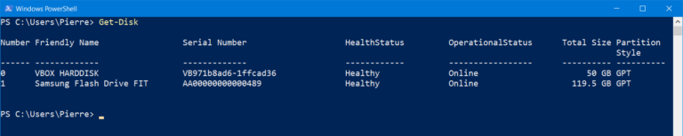 Lister les disques, les volumes et les partitions de disque sur Windows ...
