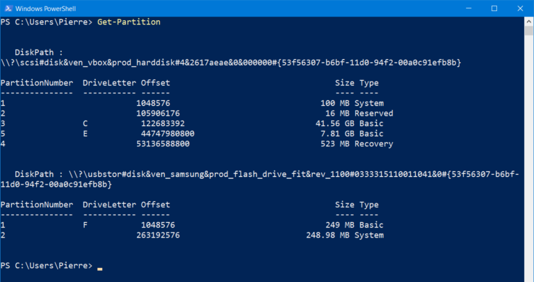 Lister les disques, les volumes et les partitions de disque sur Windows ...