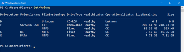 Lister les disques, les volumes et les partitions de disque sur Windows ...