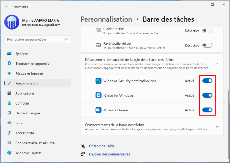 Afficher les icônes cachées dans la zone de notification de Windows ...
