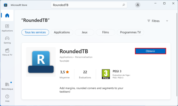RoundedTB : personnaliser la barre des tâches de Windows 11 – Le Crabe Info