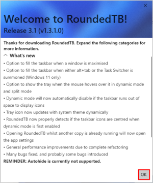 RoundedTB : personnaliser la barre des tâches de Windows 11 – Le Crabe Info