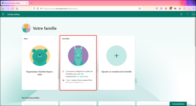 Configurer les contrôles parentaux de Microsoft Family Safety pour un ...
