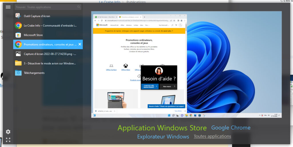 l'alternative à Windows Alt+Tab