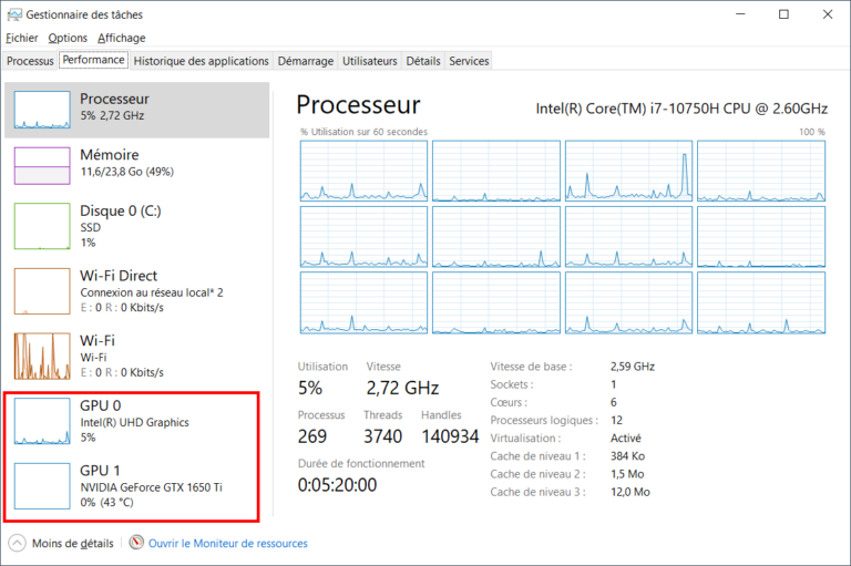Connaître le modèle de votre carte graphique (GPU) sur un PC Windows