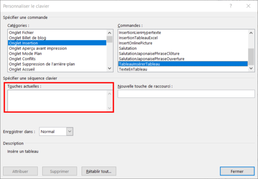 Microsoft Word : créer un nouveau raccourci clavier – Le Crabe Info
