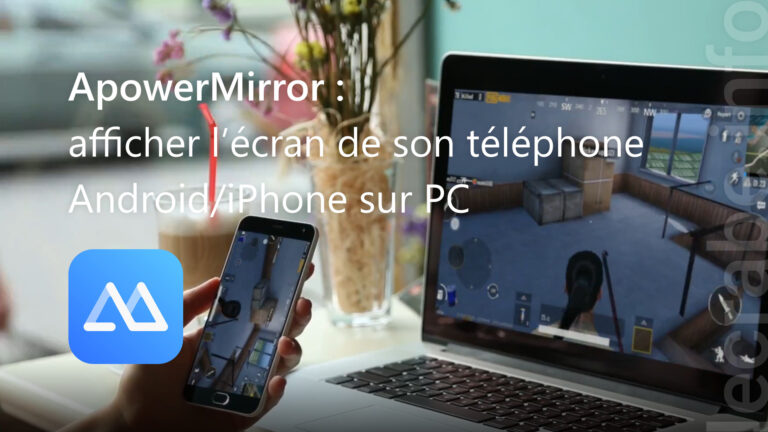 ApowerMirror : afficher l’écran de son téléphone Android/iPhone sur PC – Le Crabe Info