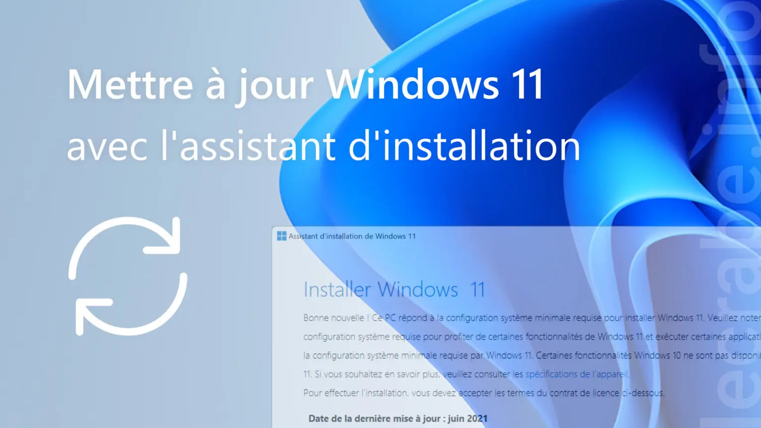 Mettre à jour Windows 11 avec l’assistant d’installation – Le Crabe Info
