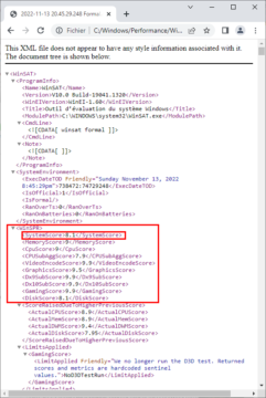 Obtenez le score Windows Experience Index sur Windows 11 et 10