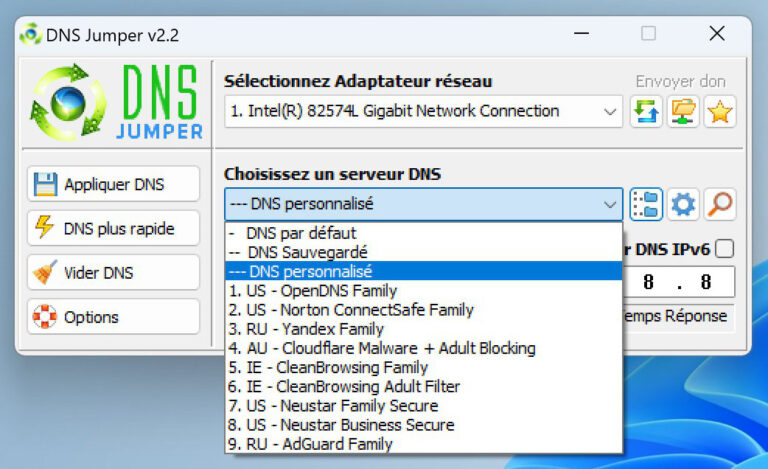 DNS Jumper : changer les DNS de Windows en un clic ! – Le Crabe Info