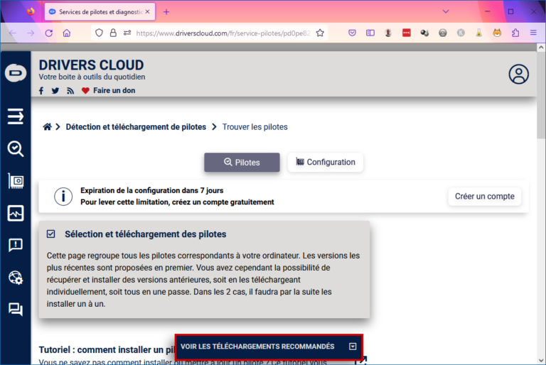 DriversCloud : mettre à jour les pilotes (drivers) de son PC Windows ...