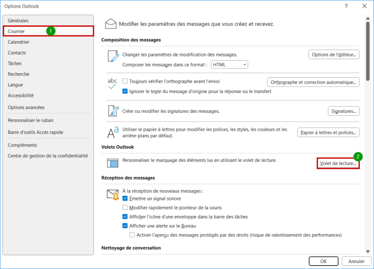 Outlook : ne pas marquer comme lus vos e-mails – Le Crabe Info